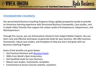 BCP - Business Coaching Program and its Benefits | PDF | Business | Business and Finance