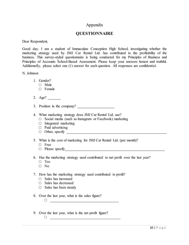 CSEC Business Cognate SBA (Principles of Business & Accounts) SAMPLE ...