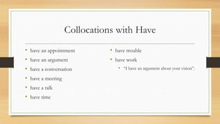 Business collocations | PPTX