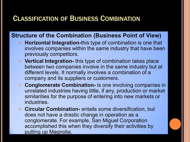 Business combinations | PPT