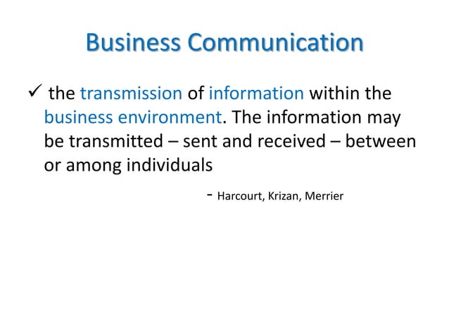 Business Communication | PPTX | Business | Business and Finance