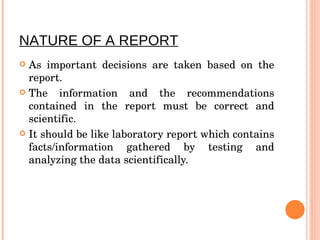 Report Writing | PPT