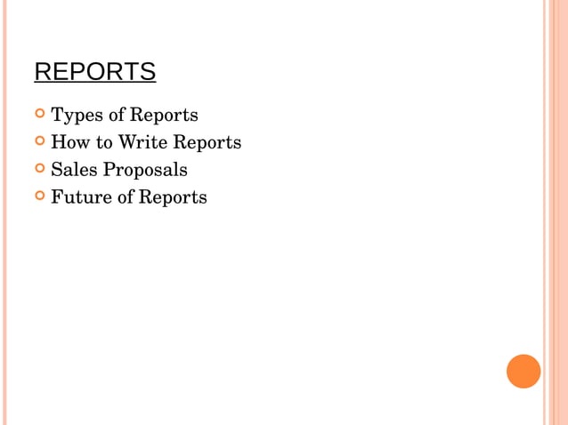 Report Writing | PPT