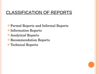 Report Writing | PPT