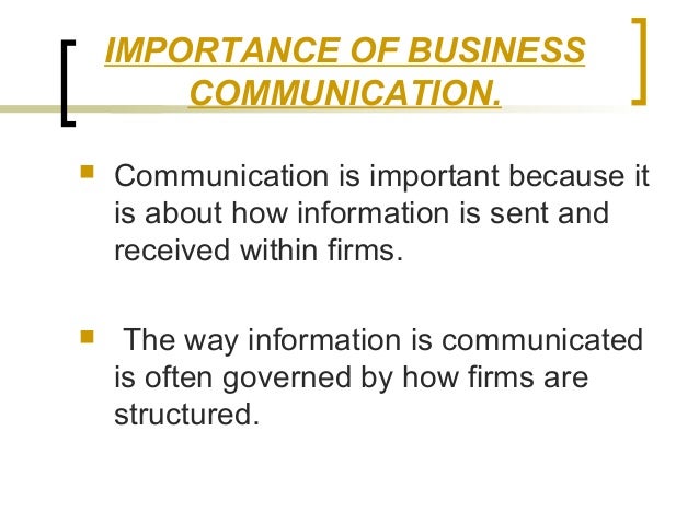 Business communication