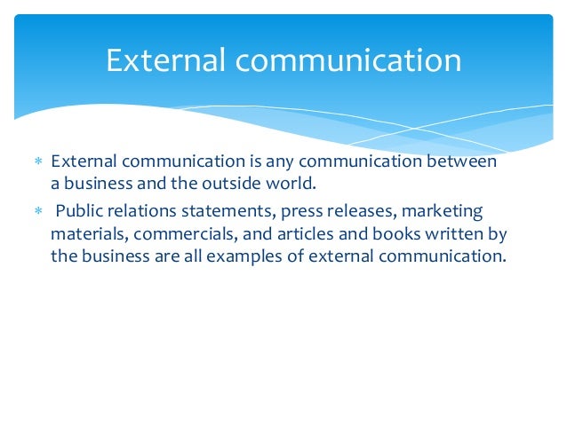 Business communication