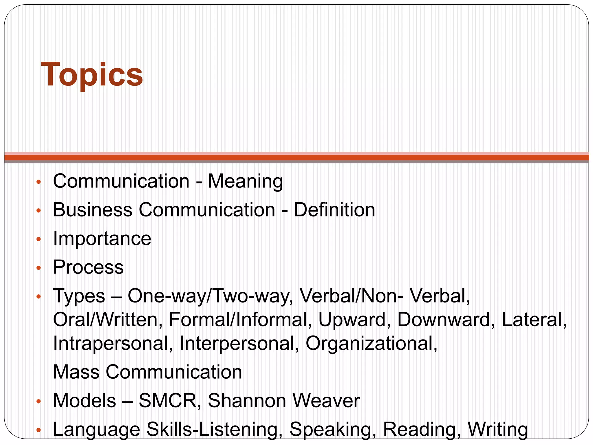 Business Communication | PPTX