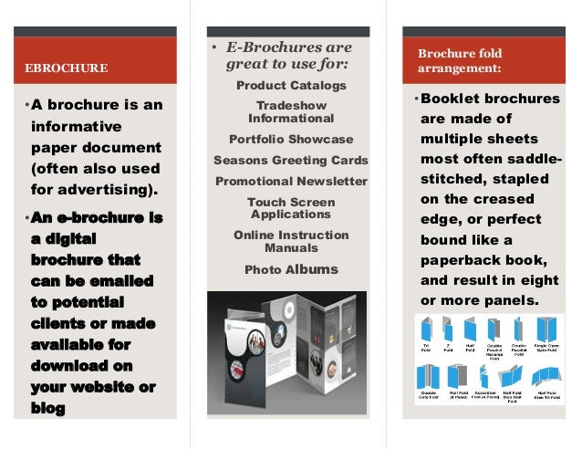 E - BROCHURE AND E - LEAFLET
