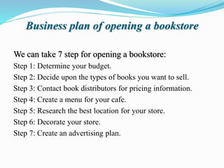 Business plan of opening a bookstore in Bangladesh | PPT