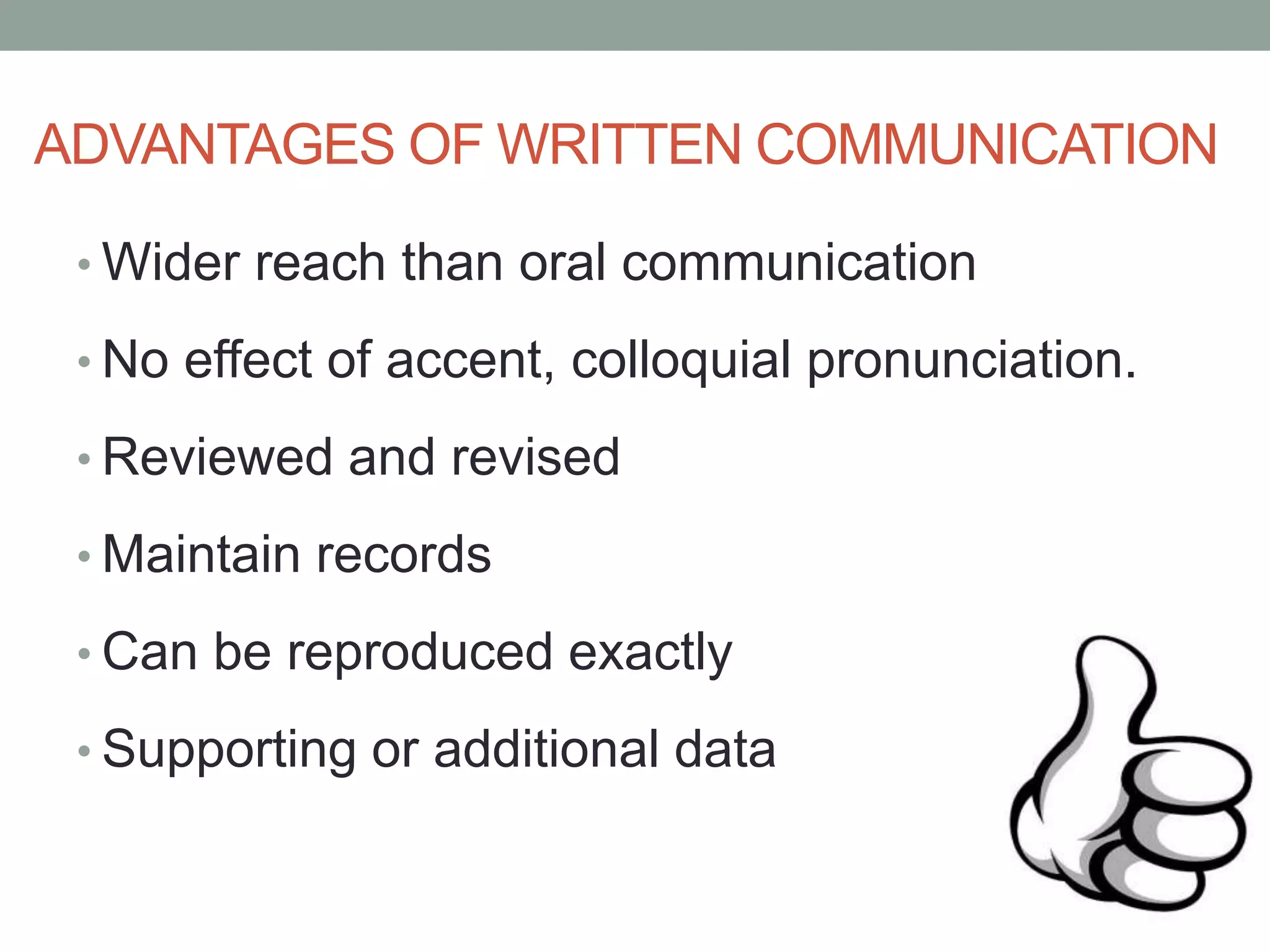 Written communication | PPTX