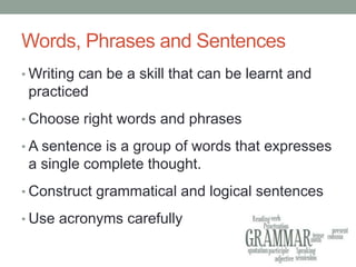 Written communication | PPT