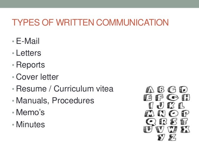 Written communication