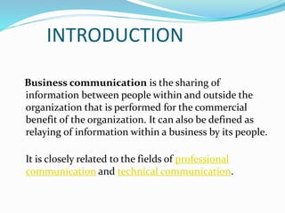 Business communication | PPTX