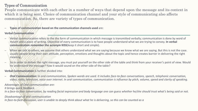 Business communication bba semester 1 notes | PPTX