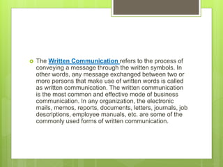 Business communication | PPTX
