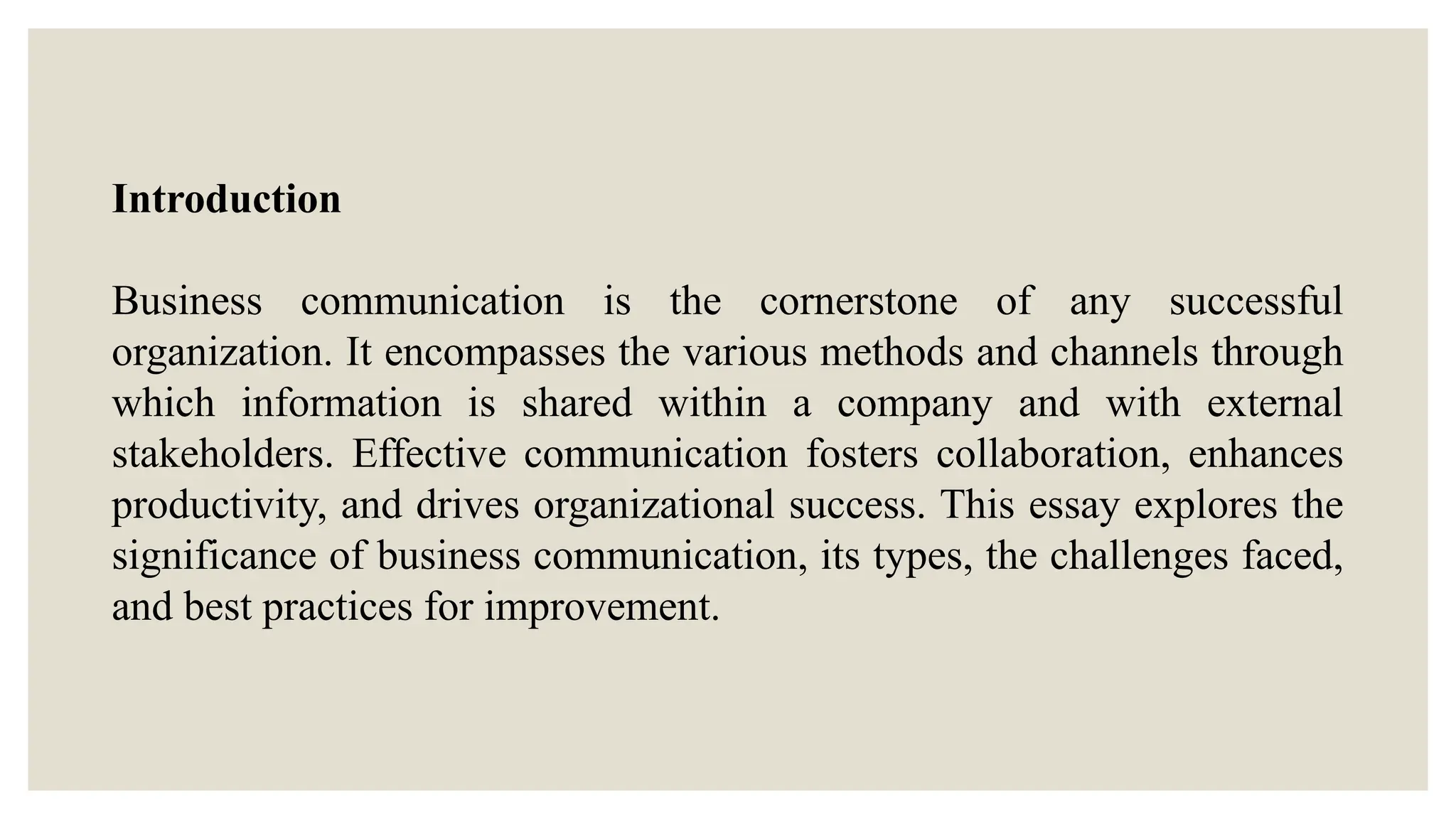 Business Communication for BCom Students | PPTX