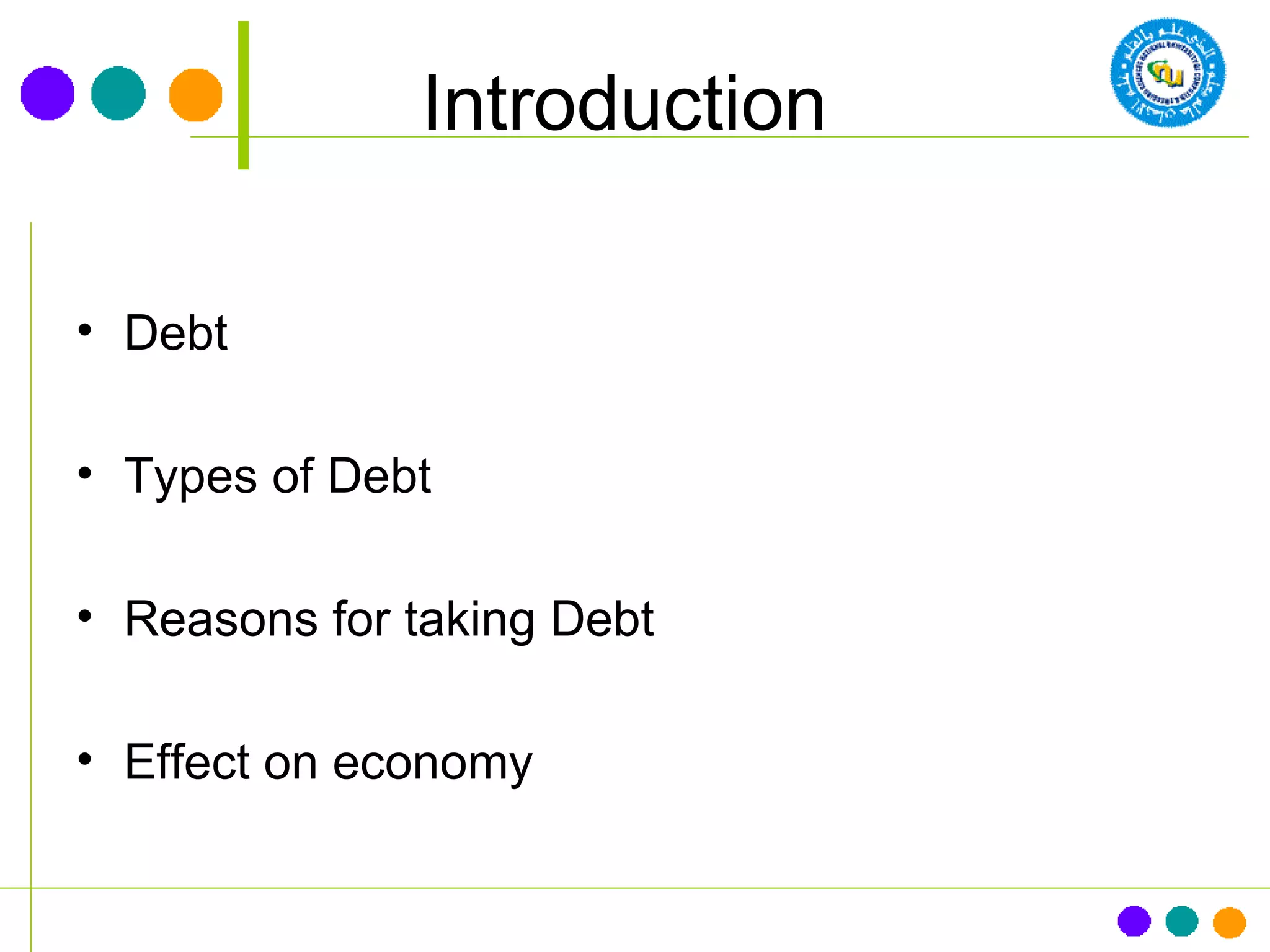 Business communication i ~presentatio ~ pakistan debt trap [cause and ...