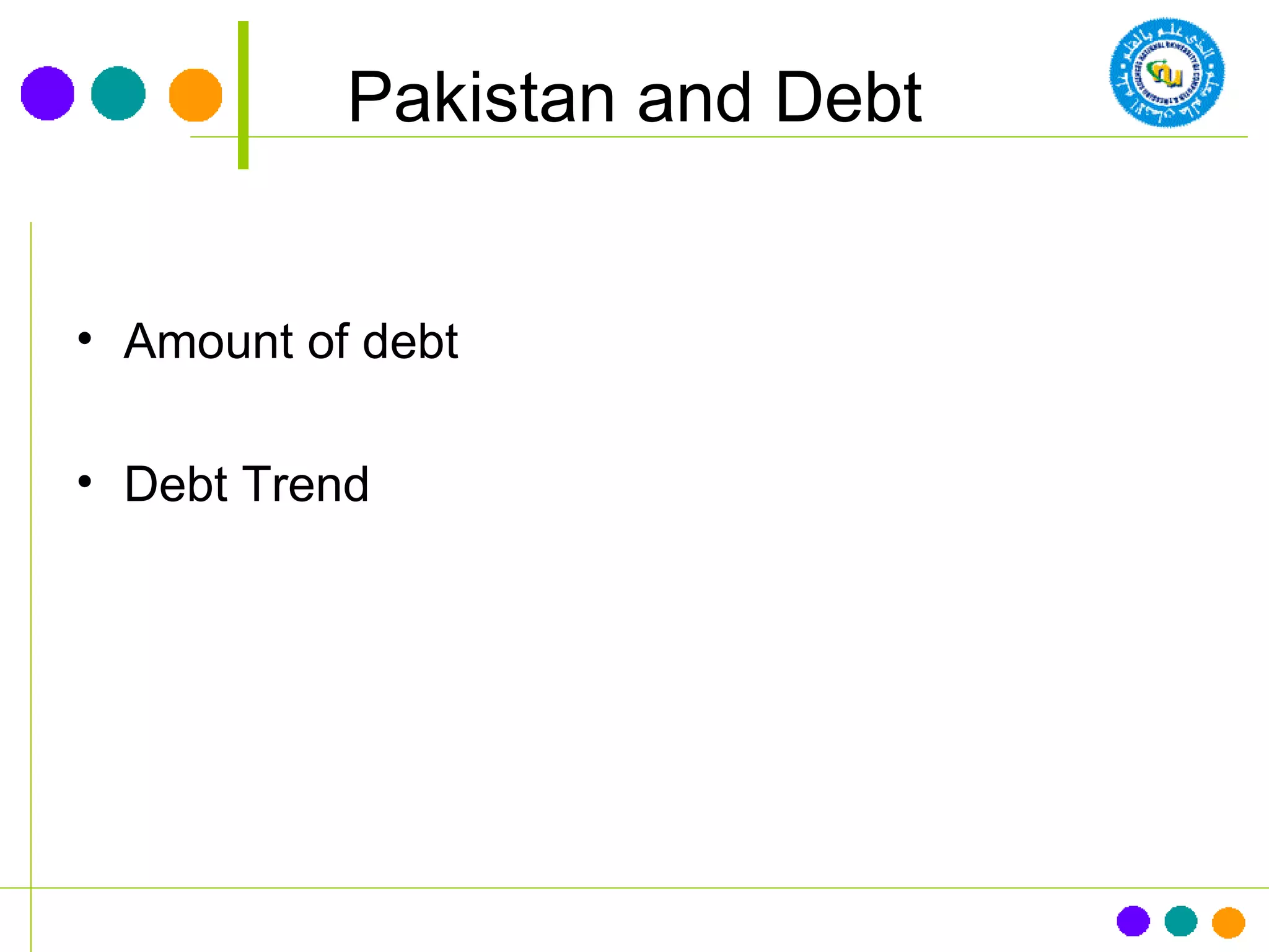 Business communication i ~presentatio ~ pakistan debt trap [cause and ...