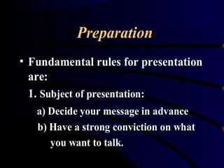 Art of presentation speaking | PPT | Free Download
