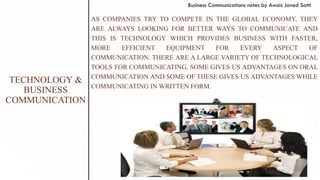 UNIT 3: BUSINESS COMMUNICATION AND TECHNOLOGY | PDF