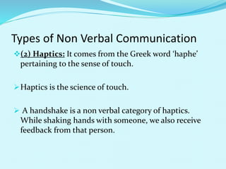 Managerial communication (non verbal communication) | PPT