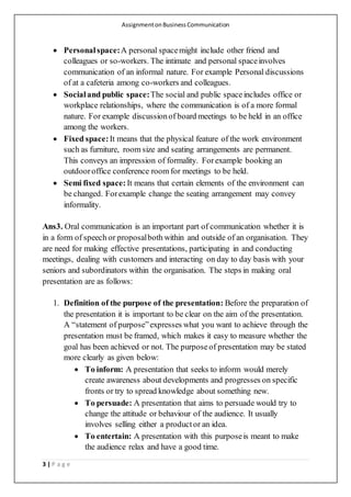 Business communication assignment | DOCX