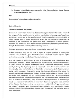Business communication assignment | DOCX