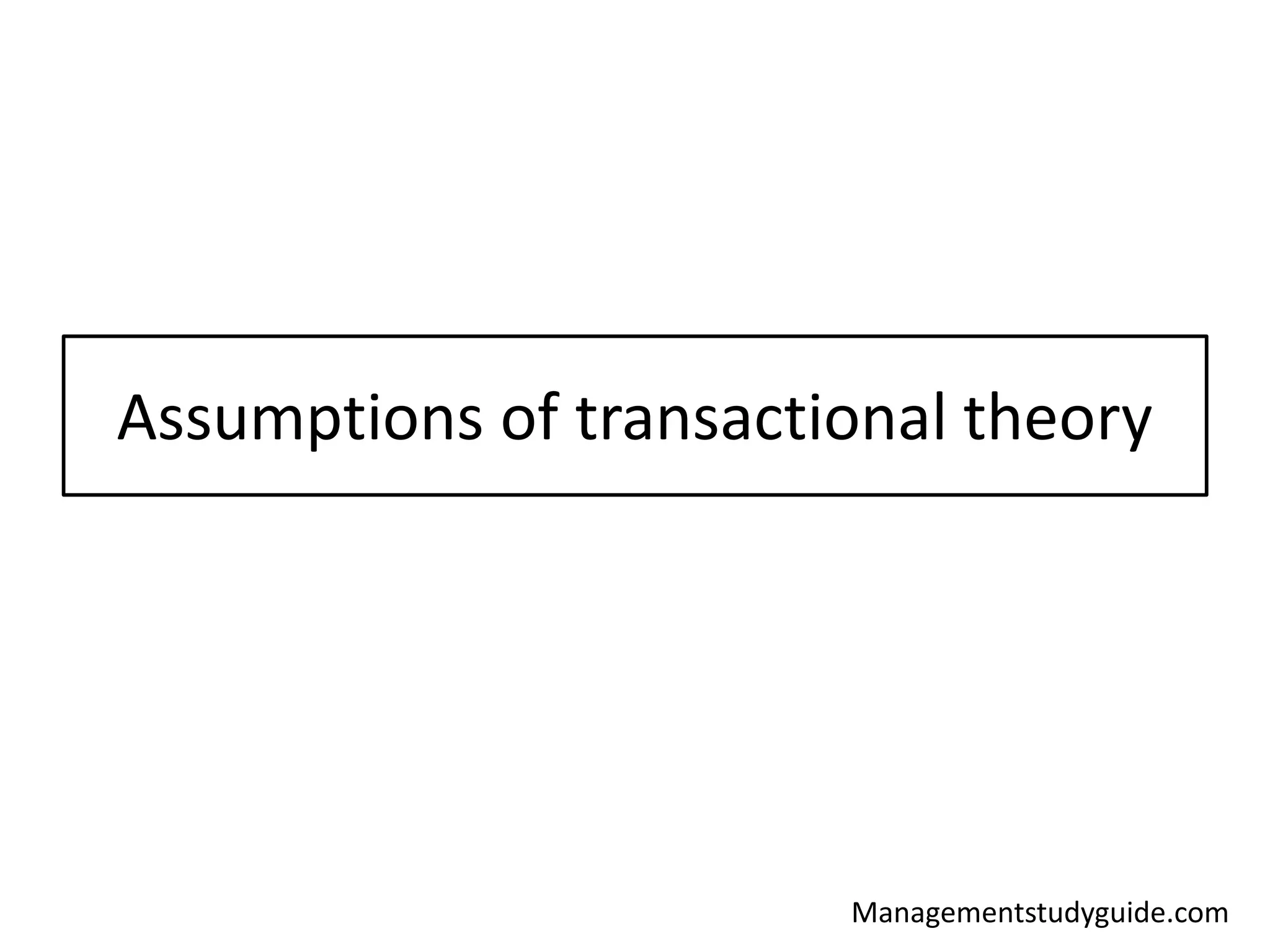 Dimensions of transactional leadership updated | PPTX