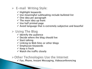 Biskom: PERSUASIVE MESSAGES and E-MAIL MESSAGES &WEB | PPTX
