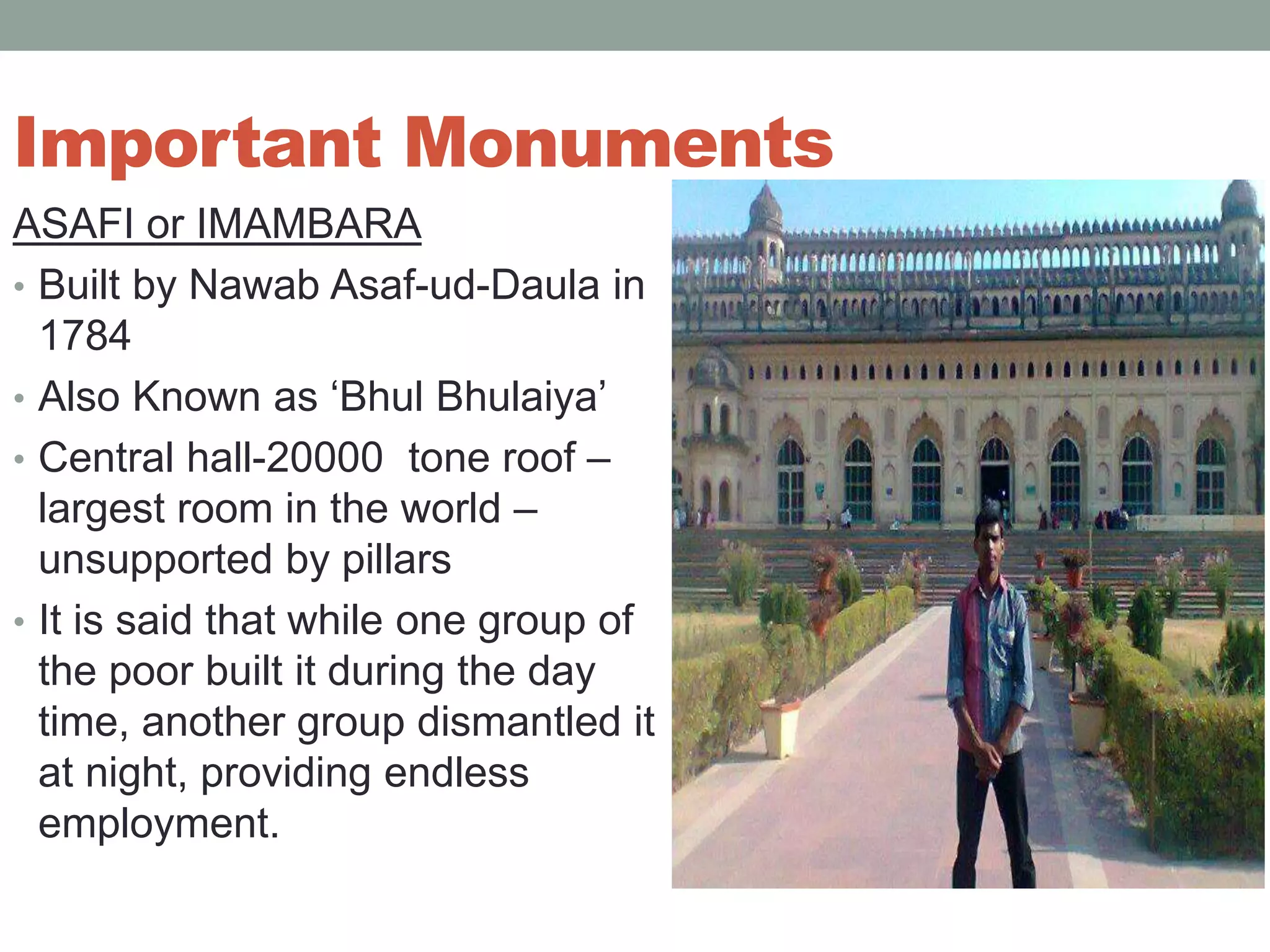 Lucknow the city of Nawab | PPTX