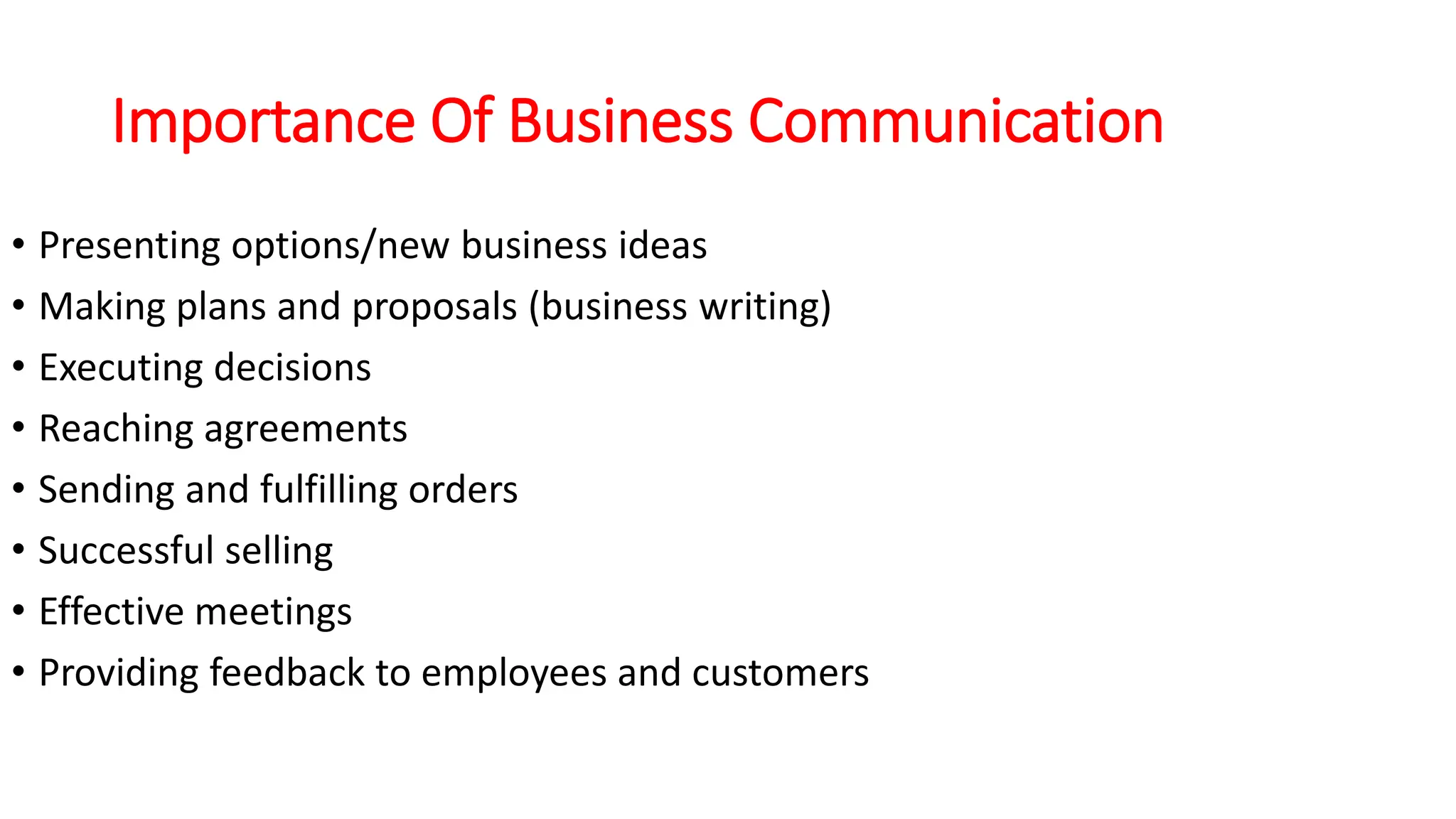 BUSINESS COMMUNICATION IMPORTANCE & TYPES.pptx | Email | Internet