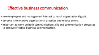 BUSINESS COMMUNICATION IMPORTANCE & TYPES.pptx