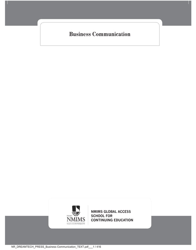 Business_Communication Book | PDF | Desktop Publishing | Computer ...
