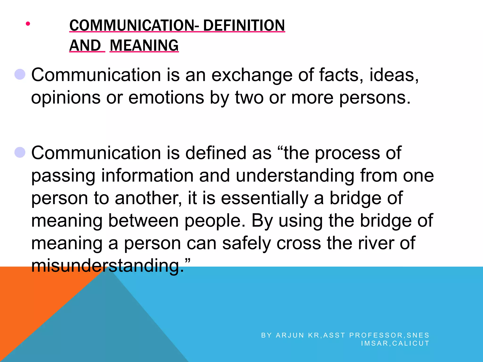 Business communication , Module 1 (MBA) | PPTX