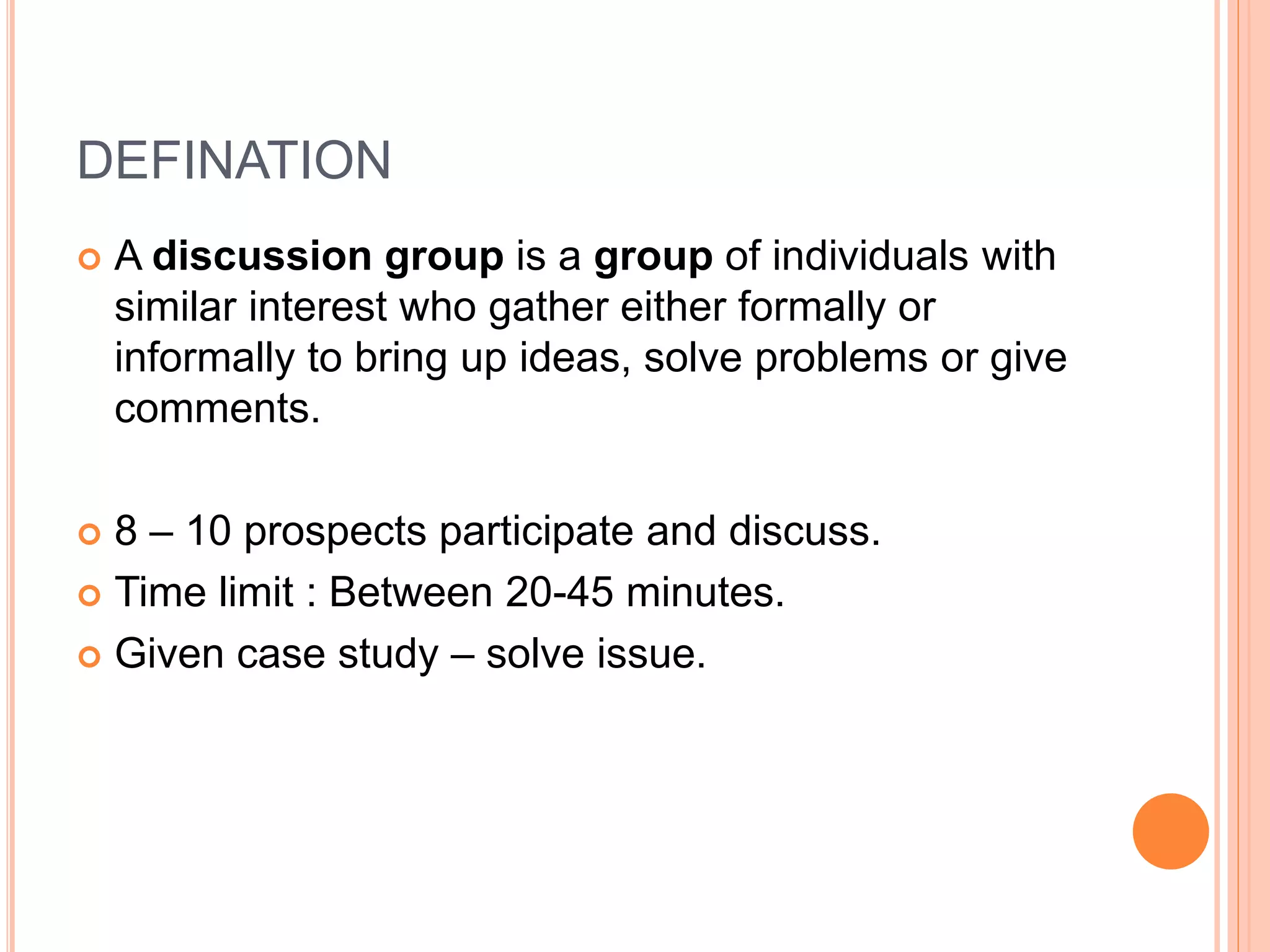 GROUP DISCUSSION PPT | PPTX