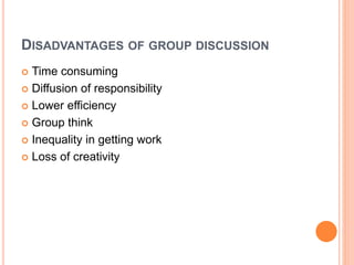 GROUP DISCUSSION PPT | PPTX