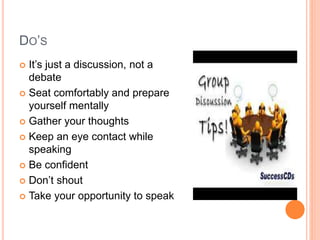 GROUP DISCUSSION PPT | PPTX