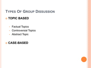 GROUP DISCUSSION PPT | PPTX