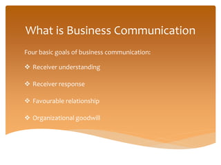 Business communication presentation .a+ | PPTX
