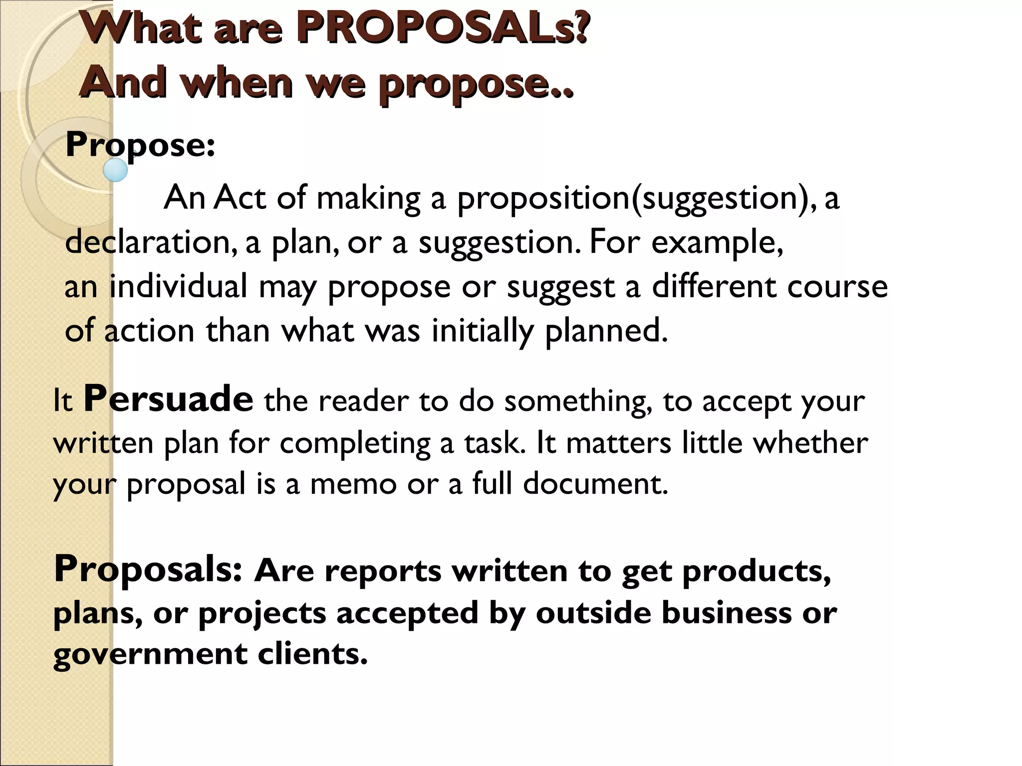 Business communication presentation proposals sfarazr | PPT