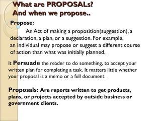 Business communication presentation proposals sfarazr | PPT