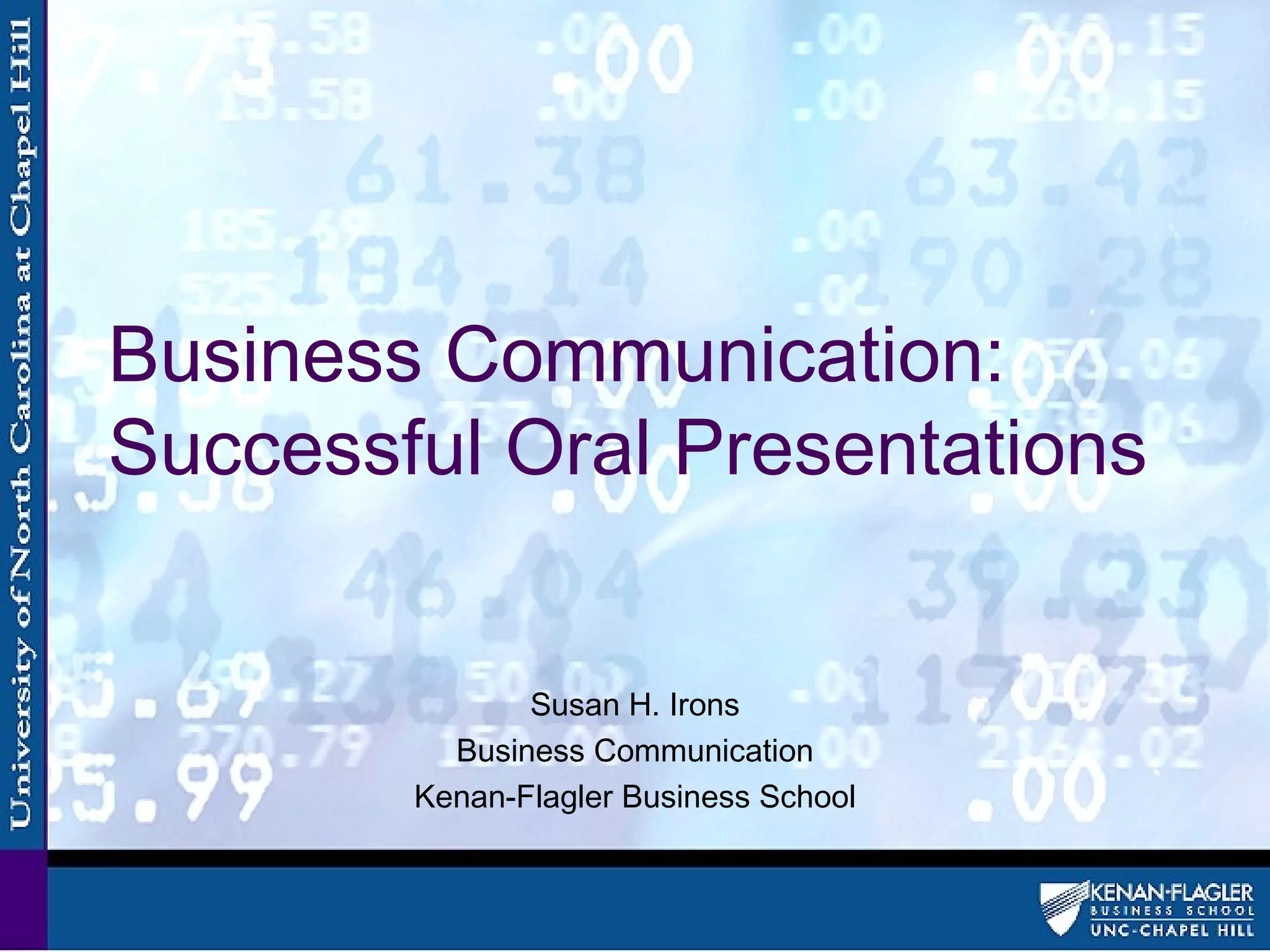 Business Communication Successful Oral Presentations | PPT