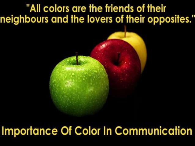 Business communication importance of color | PPT