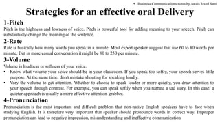 UNIT 7: STRATEGIES FOR ORAL COMMUNICATION (Business Communication) | PDF