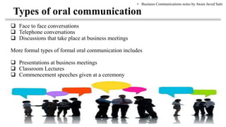 UNIT 7: STRATEGIES FOR ORAL COMMUNICATION (Business Communication) | PDF