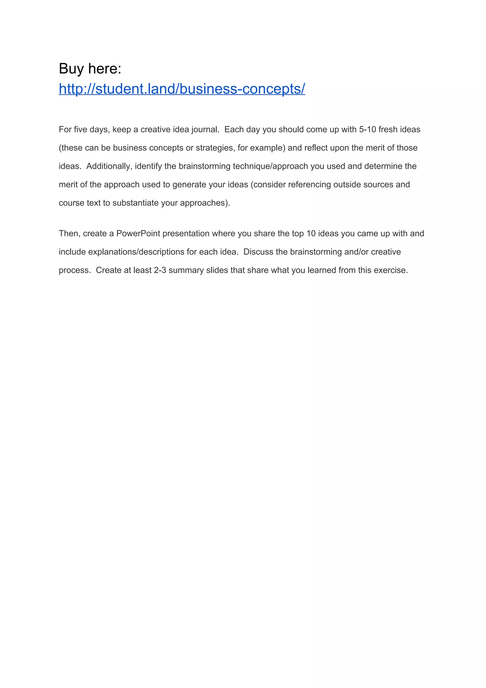 BUSINESS CONCEPTS | PDF