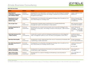 Zimele Business consultancy profile | PDF