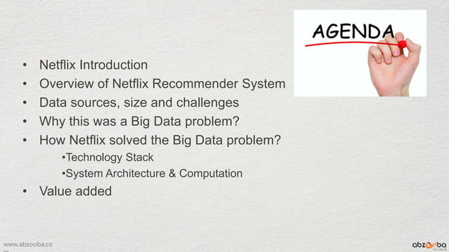 Netflix Recommender System : Big Data Case Study | PPTX | Search | Internet