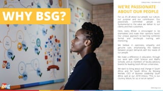 Join BSG as a Business Consultant | PPT