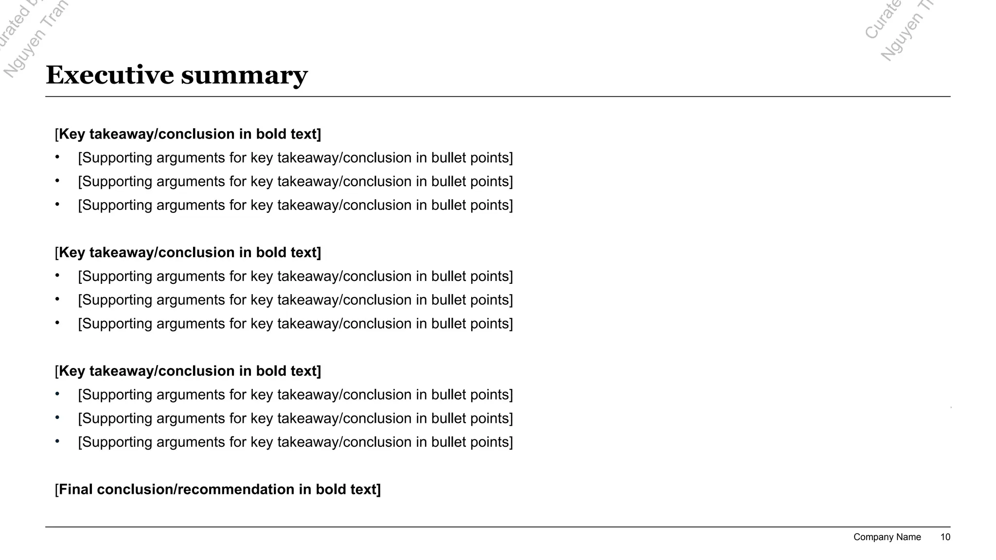 Business Consulting Template for Consultants | PPTX